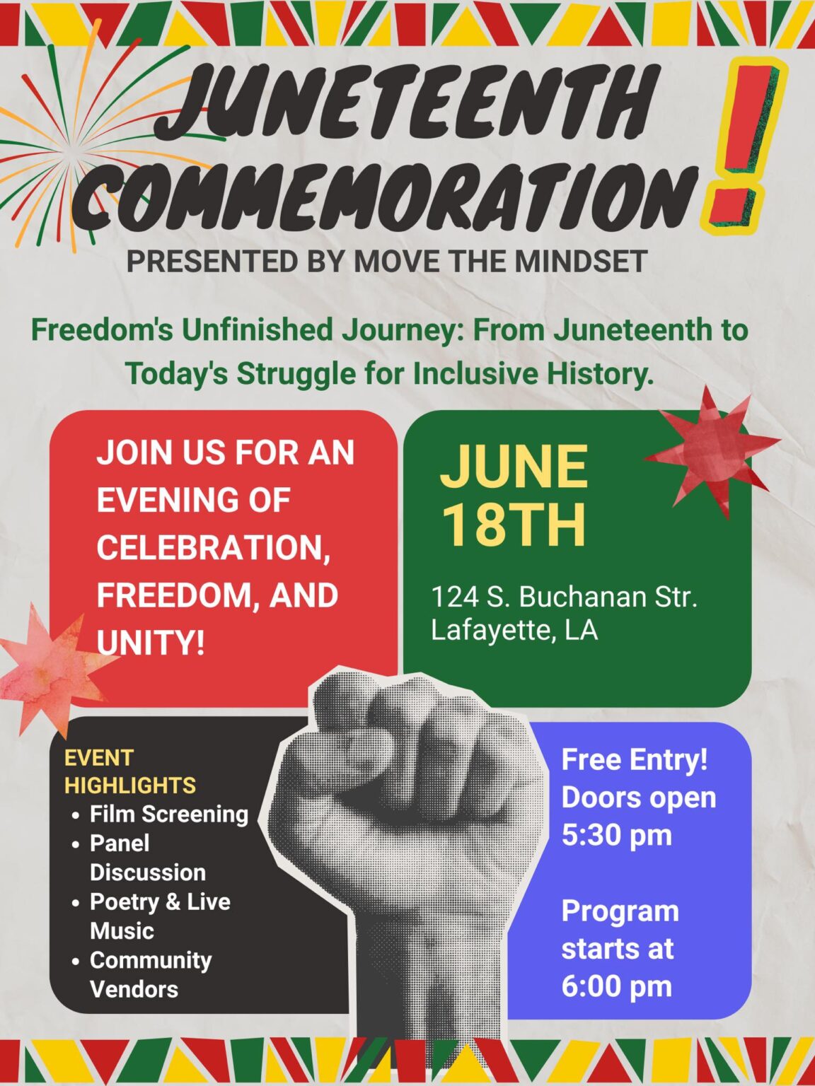 Move the Mindset’s 2025 Juneteenth Commemoration – Lafayette Citizens ...